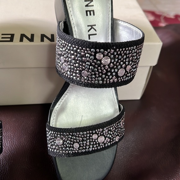 Anne Klein | Shoes | Anne Klein Bellini Iflex Sandal In Black Sz 8 2 ...